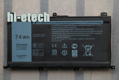 New 357F9 Battery for Inspiron 15 5577 7559 7557 7566 7567 7759 71JF4 ...