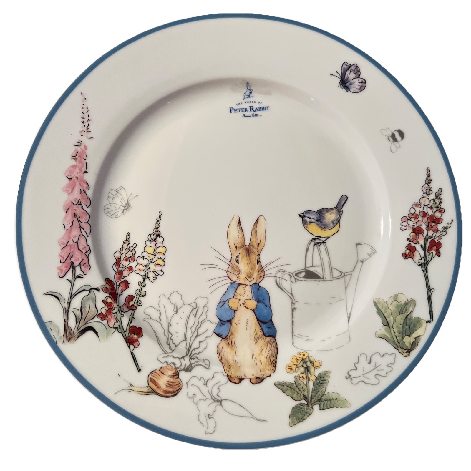 Beatrix Potter Peter Rabbit Dinner Plates 10.5" Porcelain Set of Four ...