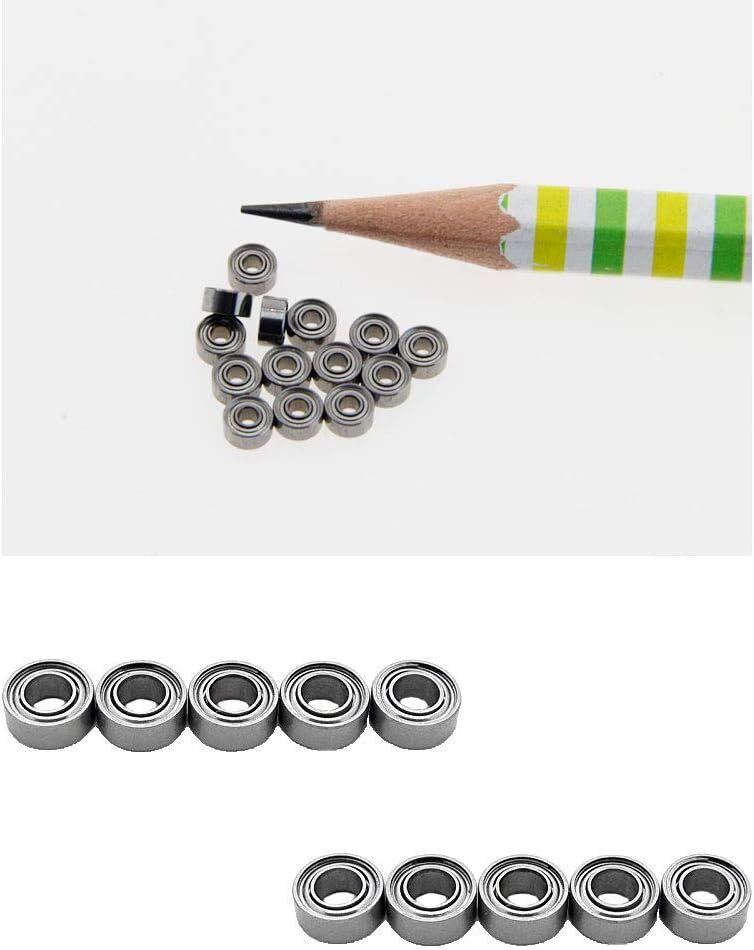 10-30pcs New 681ZZ 1x3x1mm Miniature Mini Ball Bearings Metal Open ...