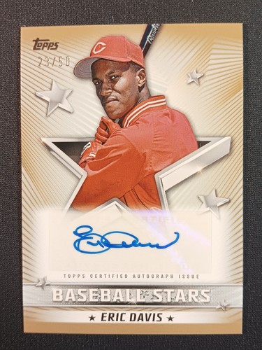 2022 Topps Series 2 - Baseball Stars Autographs Eric Davis #BSA-ED Gold ...