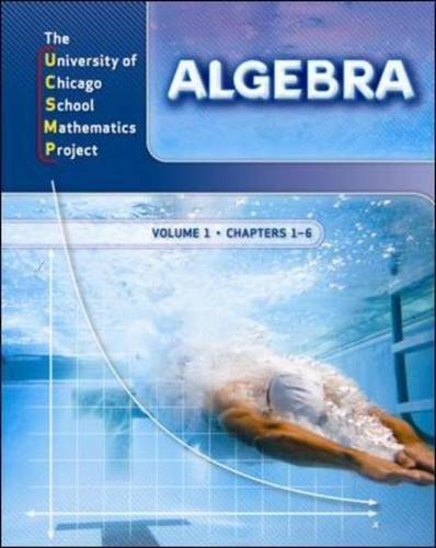 Algebra, Chapters 1-6, Vol 1 (UCSMP Transition Mathematics) - Hardcover ...