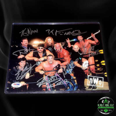 *WCW FULL NWO SIGNED AUTOGRAPHED X7 HOLLYWOOD HOGAN NASH HALL EASY E ...