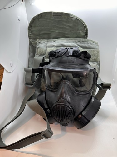 USGI M50 Avon Gas Mask with M61 Filters and Carrying Bag Case medium | eBay