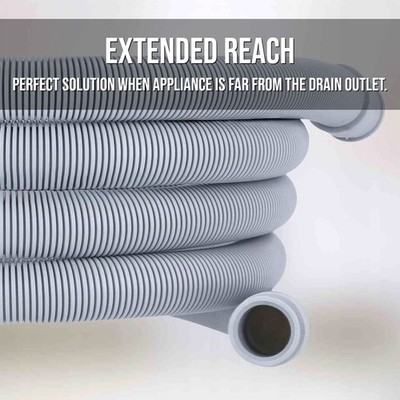 Universal Washing Machine Dishwasher Drain Waste Hose Extension Pipe ...