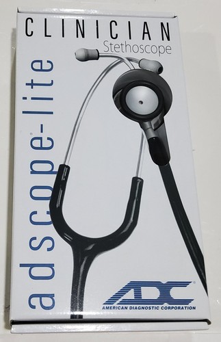 ADC Adscope-Lite 619BK Ultra-Lite Clinician Stethoscope Adult 30" | eBay