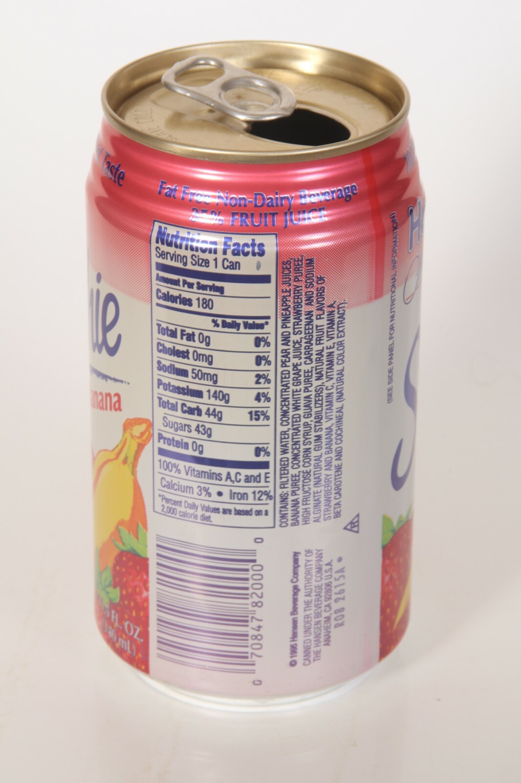 Hansen's Smoothie soda can - 12oz | eBay