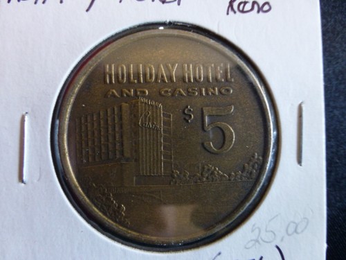 HOLIDAY HOTEL AND CASINO RENO NEVADA $5 "WASHINGTON CROSSING" GAMING ...