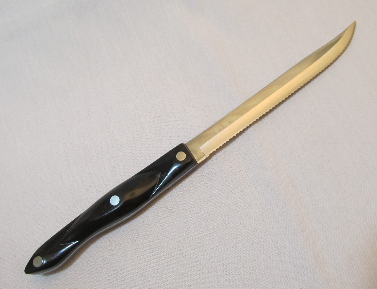 CUTCO 1729 SERRATED PETITE CARVER BROWN HANDLE DOUBLE-D EDGE KNIFE | eBay