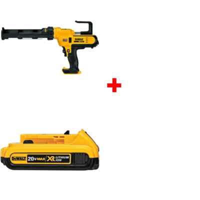 DeWalt DCE560B 20V 10oz/300ML CAULKING GUN (BARE) w/ FREE DCB203 20V ...