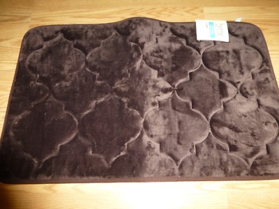 Home Accents Medallion Chocolate Brown Cushioned Bath Rug - NEW | eBay
