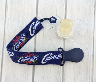 Cavaliers Pacifier Clip Holder Baby Shower Gift Basketball Stocking ...