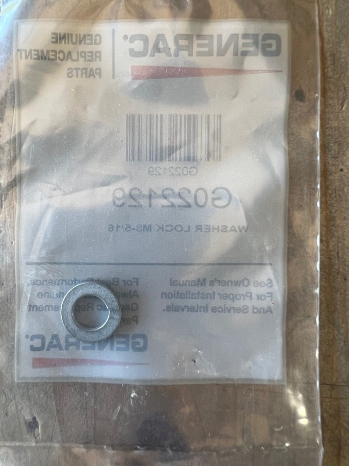 GENERAC - PN: G022129 Washer Lock M8-5/16 - Generac Generator Part | eBay