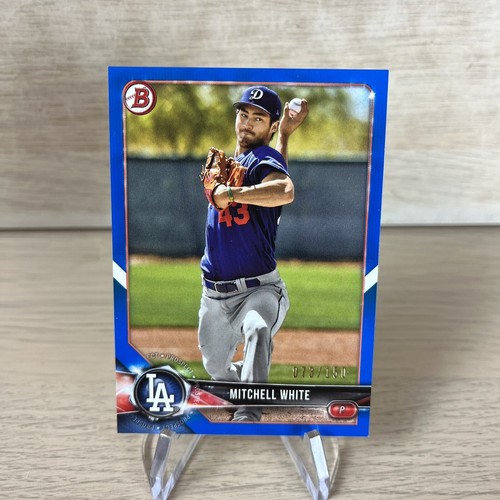 2018 Bowman Prospects Blue #BP103 Mitchell White /150 Los Angeles ...