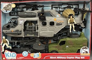 Kid Connection Military Giant Copter Play Set 57 Pieces Helicopter ...