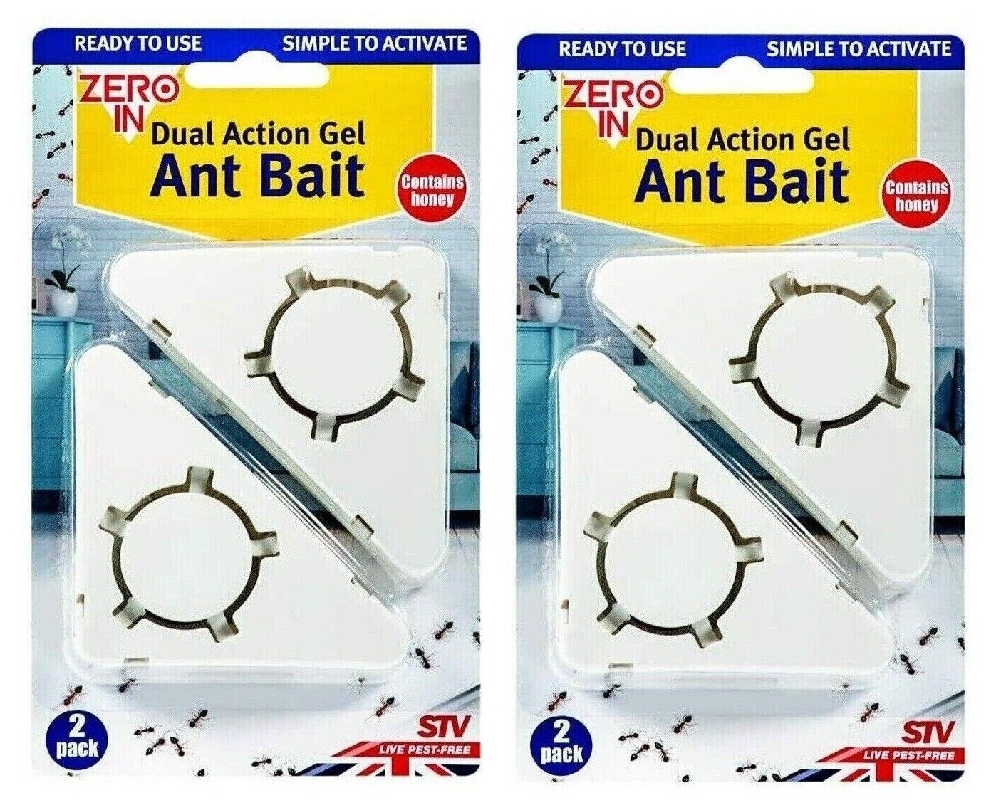 Ant Stop, Dual Action Ant Bait Killer Station Nest Destroyer Killer ...