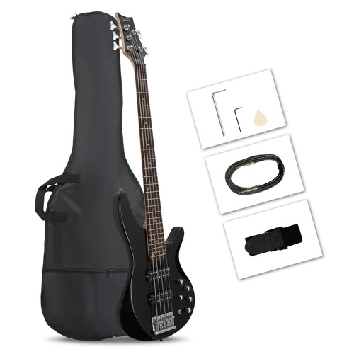 44in GIB 5 String H-H Pickup Laurel Wood Fingerboard Electric Bass ...