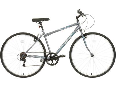 Indi TC1 Mens 6 Gears Steel 700c Wheel Hybrid Bike Grey - Medium (No ...