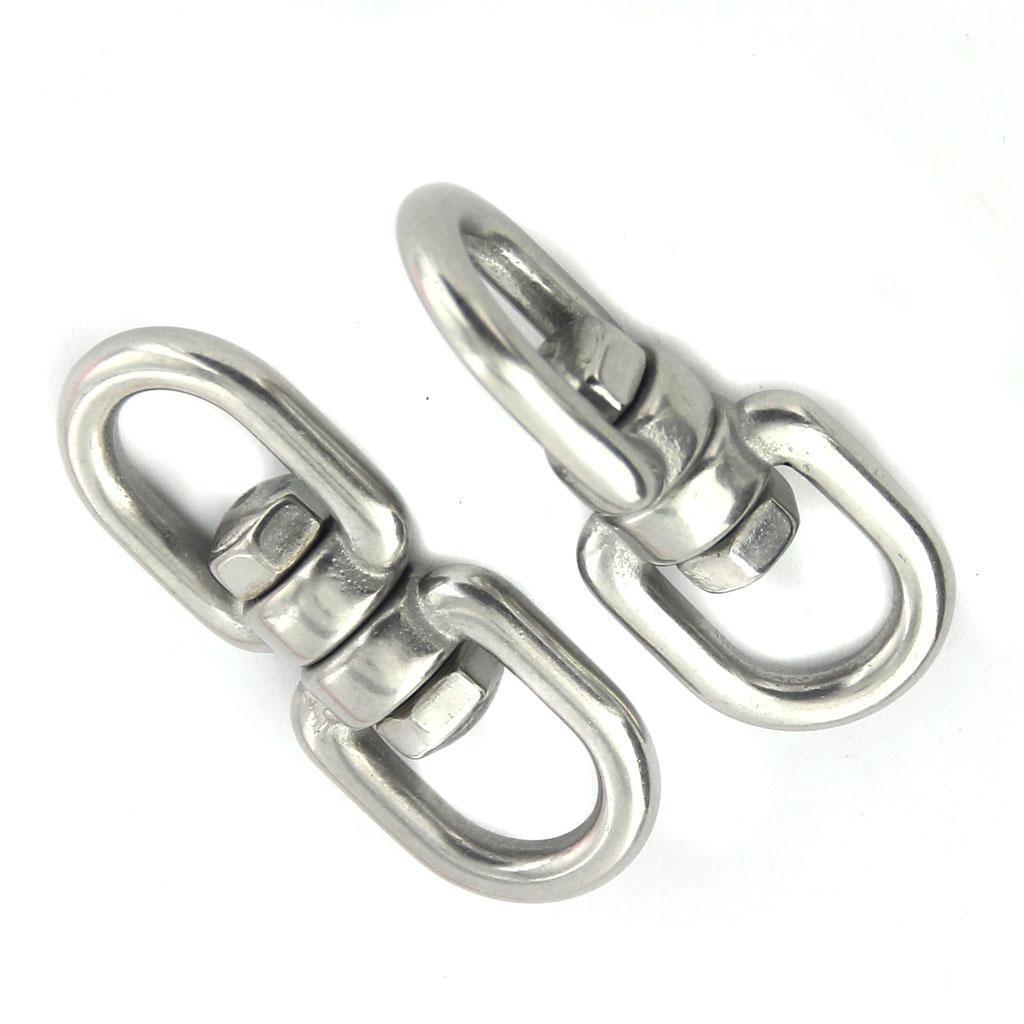 2pcs Stainless Steel Rotation Quick Hook Buckles for Outdoor Climbing ...