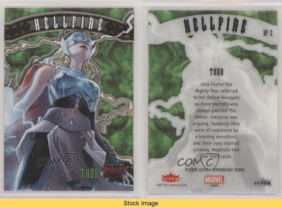 2023 Fleer Ultra Midnight Sons Hellfire Mighty Thor Jane Foster #HF-2 ...