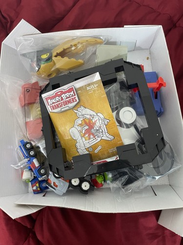 Jenga Angry Birds Transformers Optimus Prime Attack - Box Missing Top ...