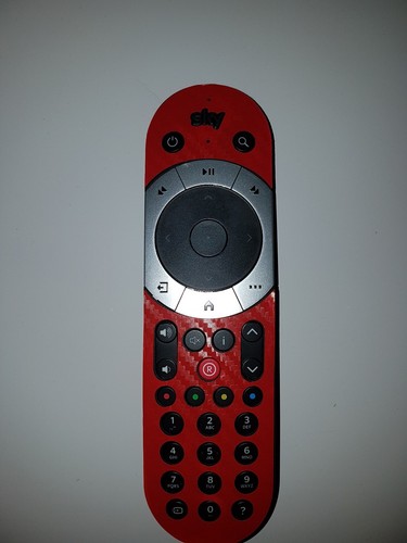 3d Textured Carbon Vinyl Sky Q Touch Remote Control Sticker Skin Wrap ...
