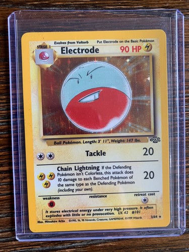 Pokémon TCG Electrode Jungle 2/64 Holo Unlimited Holo Rare NM #1 | eBay