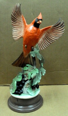 Vtg BOEHM Figurine ~ 15" CARDINAL BIRD Sculpture | eBay