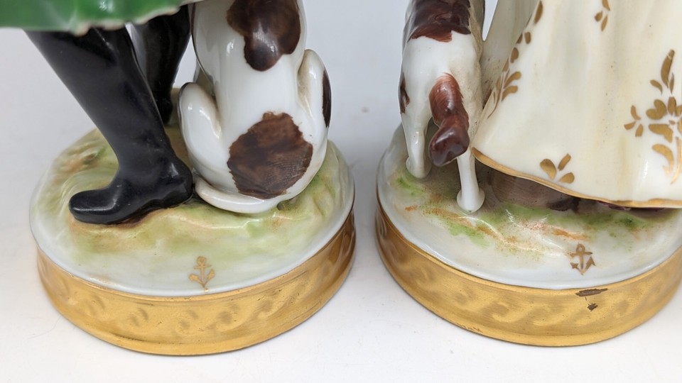 Antique Samson porcelain figurine, with gold anchor pseudo-marked to ...