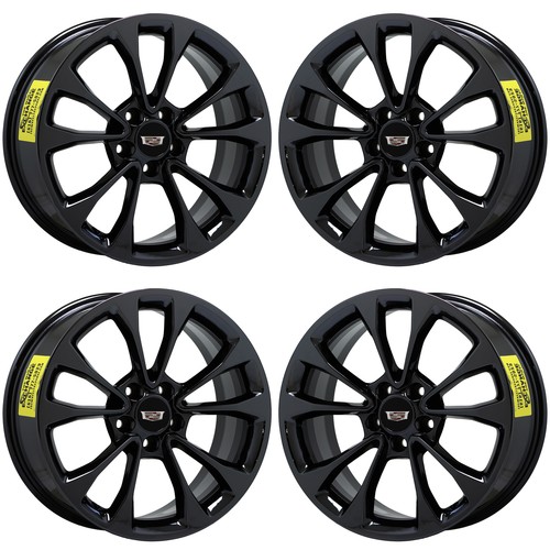 18" Cadillac ATS Coupe Gloss Black wheels rims Factory OEM set 4731 ...