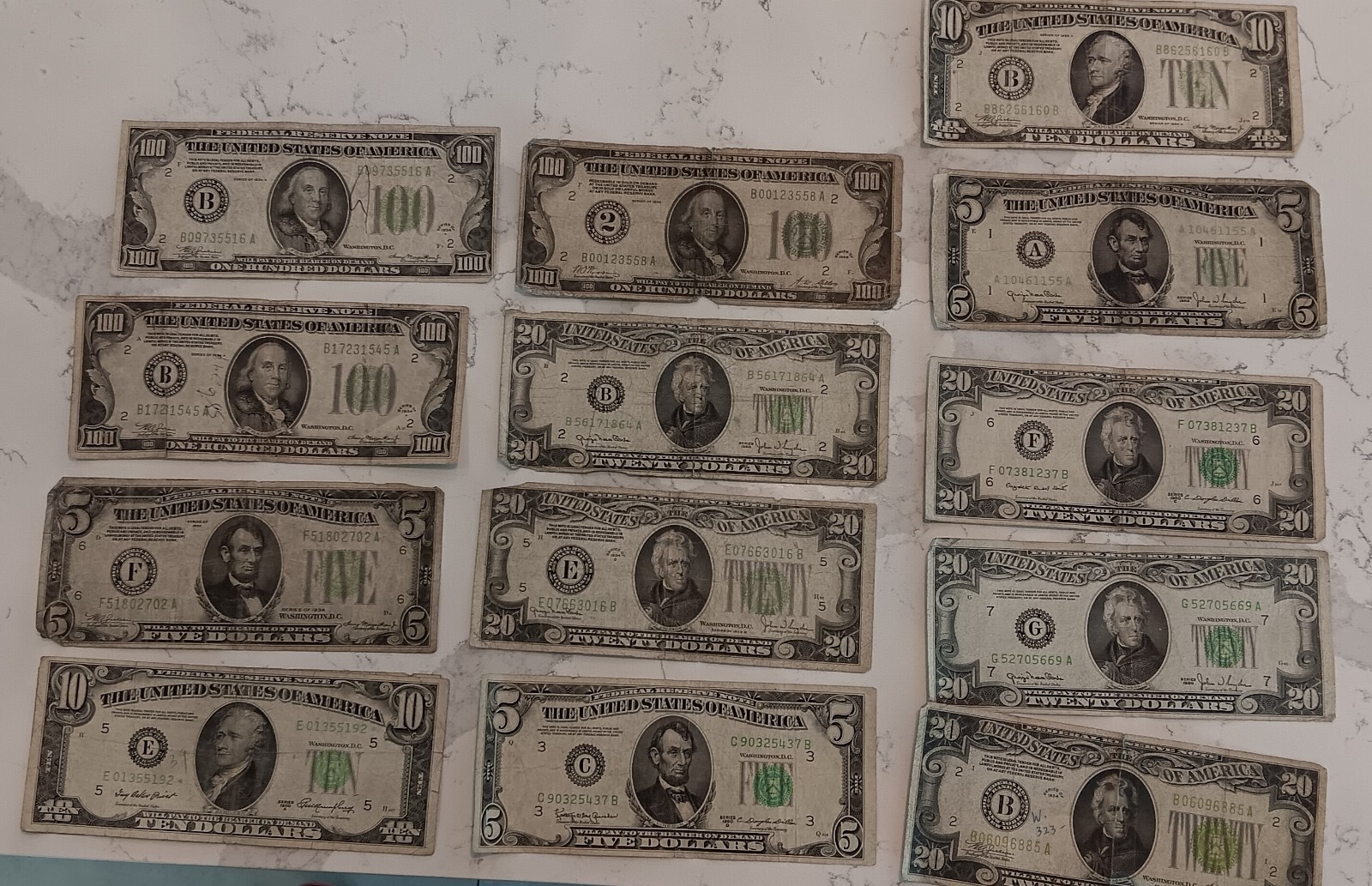 US Currency Collection of Old Rare Bills 5 Denominations | eBay