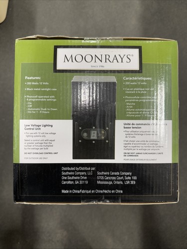 Moonrays Low Voltage Lighting Control Unit 200 W - Digital Timer ...