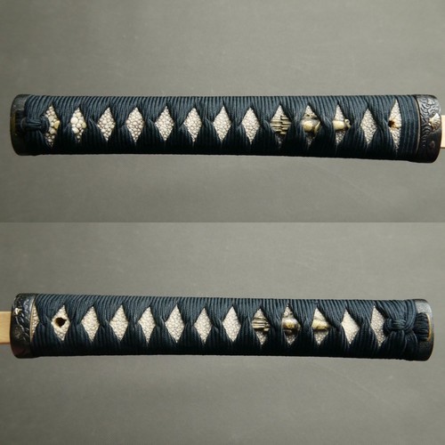 Katana tsuka, Shells and waves, hineri-maki, oyatsubu, T656205 | eBay
