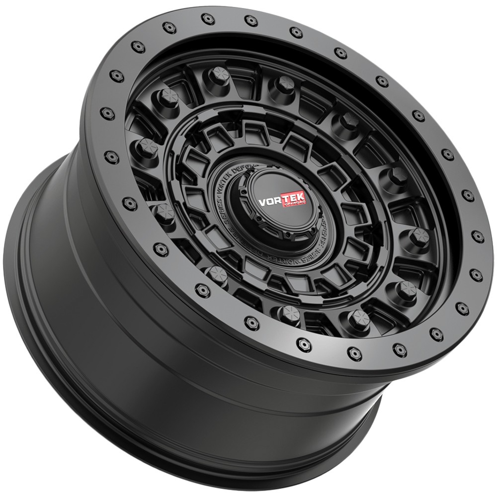 (Set-4) Vortek VRD-701 18x9 5x5.5"/5x150 +12mm Matte Black Wheels Rims ...