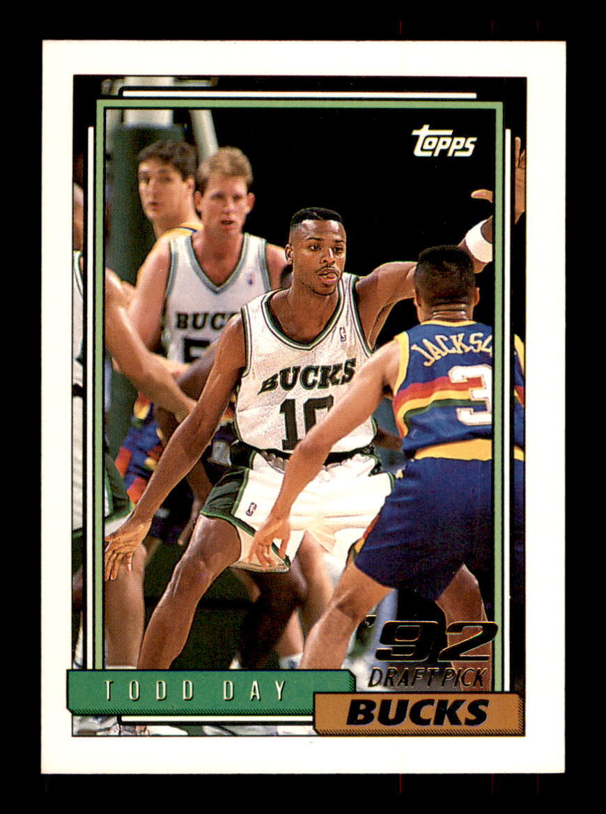 1992 Basketball Topps Todd Day Milwaukee Bucks #284 DP RC3 | eBay