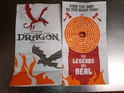 NEW 2025 BURGER KING SET OF 5 HOW TO TRAIN YOUR DRAGON KIDS MEAL Clean ...