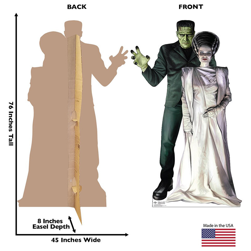 FRANKENSTEIN & BRIDE Lifesize CARDBOARD CUTOUT Standup Standee ...