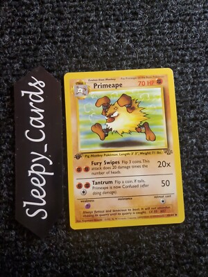Pokemon TCG -Primeape 43/64 - Jungle Set - 1st Edition - NM | eBay