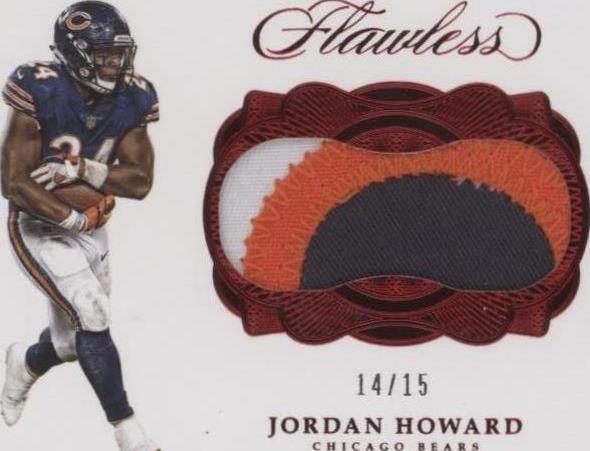 2017 Panini Flawless - Patches Ruby #PA-JH Jordan Howard /15 (MEM) for ...