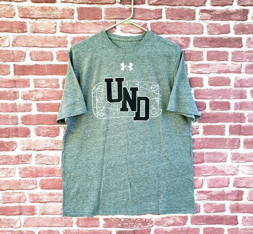 🔥 North Dakota Hockey UND Rink Logo Under Armour Tri-Blend Shirt Men's ...