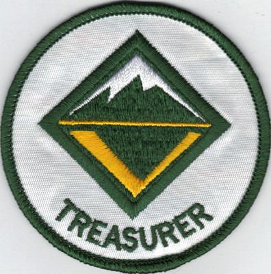 Venture Scout Treasurer Position Patch (2010), Green Brd, "BSA 2010 ...