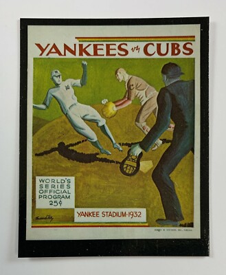 World Series Program Cover Card 1932 New York Yankees vs Chicago Cubs ...
