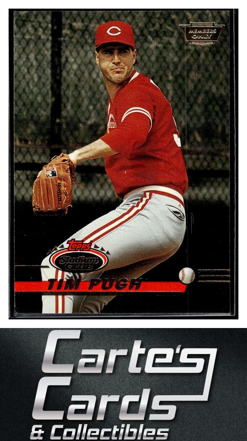Tim Pugh 1993 Topps Stadium Club Members Only #265 Cincinnati Reds ...