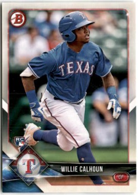 2018 Bowman Paper Willie Calhoun RC #31 Texas Rangers Baseball | eBay