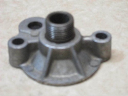GM factory spin on oil filter adapter & bolts w/ bypass valve 68 later ...