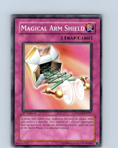 Yu-Gi-Oh TCG Magical Arm Shield SDZW-EN037 1st Edition Common Card MP ...