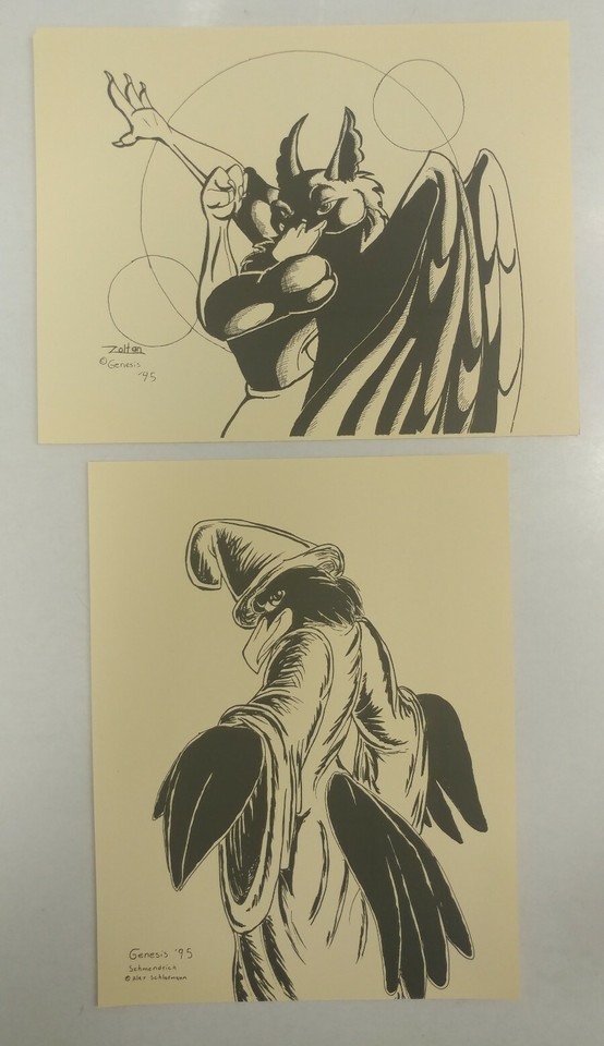 Winged Wonders by Genesis Eve Cook 1995 Brazen Images Furry Art Drawing ...