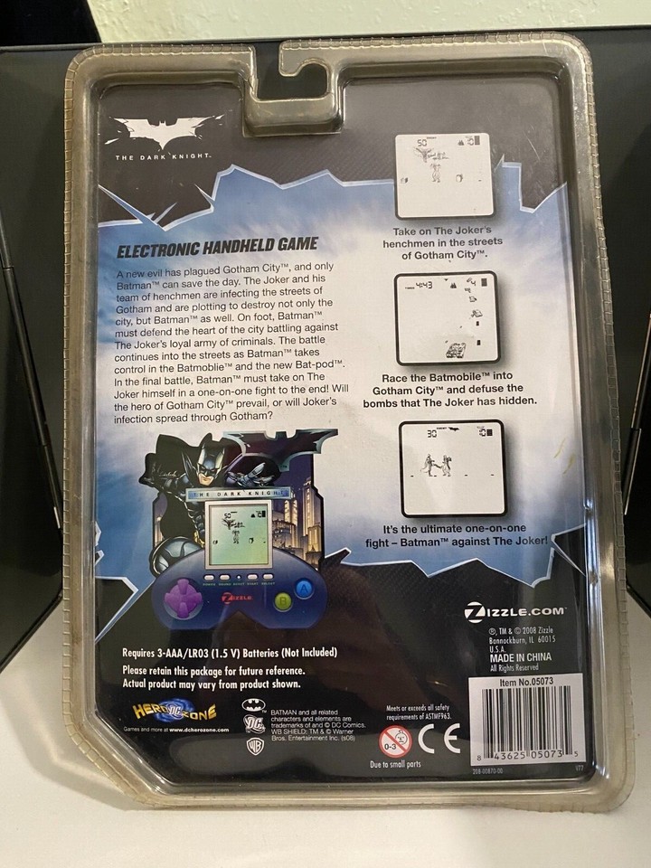 NEW Batman The Dark Knight Electronic Handheld Game by Zizzle 5 games ...