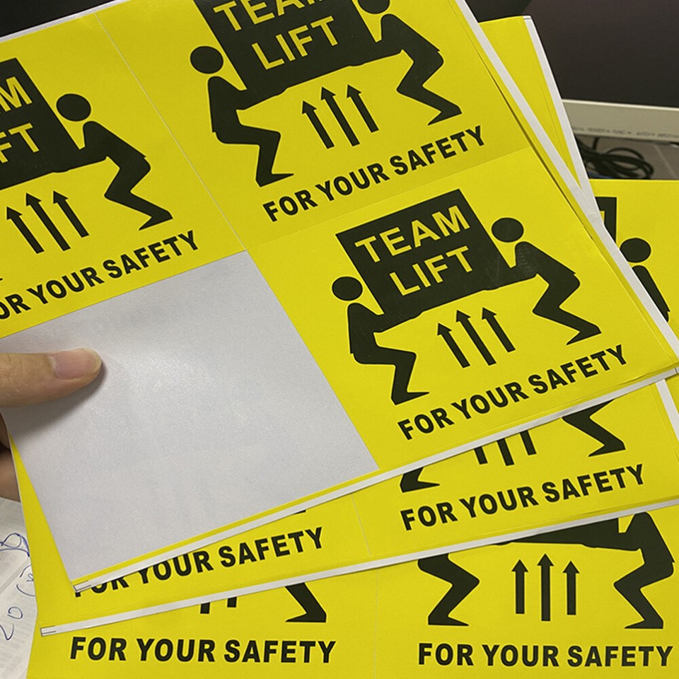 200 Pcs Caution Labels Overweight Stickers Easy to Warning Office | eBay