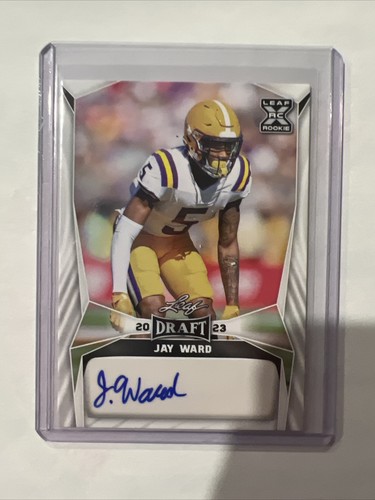 JAY WARD 2023 Leaf Draft Auto #BA-JW1 XRC Rookie LSU TIGERS/VIKINGS | eBay
