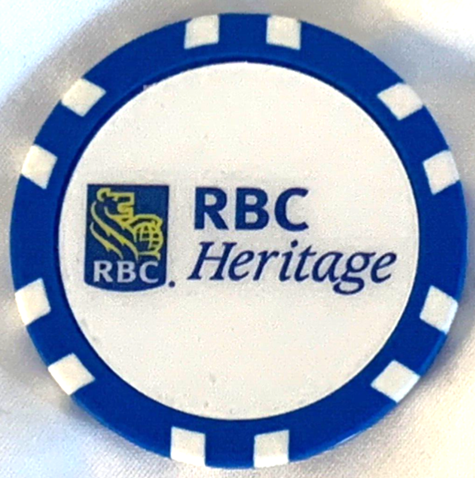 HARBOUR TOWN GOLF LINKS RBC HERITAGE TOURNAMENT POKER CHIP BALL MARKER ...